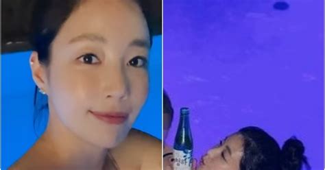 기은세 더 과감 더 볼륨감 살아있는 핑크 수영복돌싱의 화려한 자태