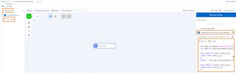 usage notes on the sql script component platform for ai alibaba