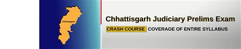 Chhattisgarh Judiciary Prelims Exam Crash Course Vidhi Judicial Academy