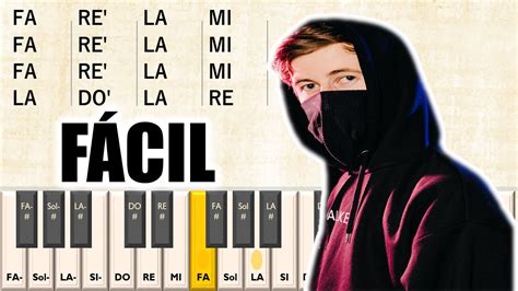 COMO TOCAR Faded Alan Walker TUTORIAL Con NOTAS Para Piano Y