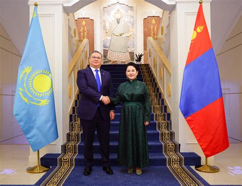 МОНГОЛ КАЗАХСТАНЫ ГАДААД ХАРИЛЦААНЫ САЙД НАР ХЭЛЭЛЦЭЭ ХИЙВ