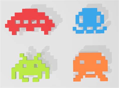 Space Invaders Knobs By Thecraftymaker Download Free Stl Model