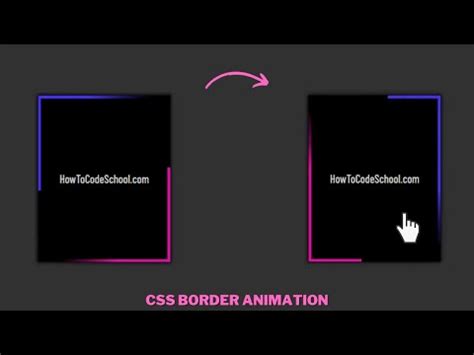 Simple CSS Border Animation Using Before And After Selector