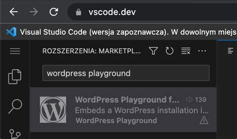 vs code support vscode dev · issue 8 · wordpress playground tools · github
