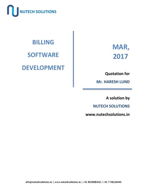 Quotation For Application Development Pdf Web Application Cloud Computing