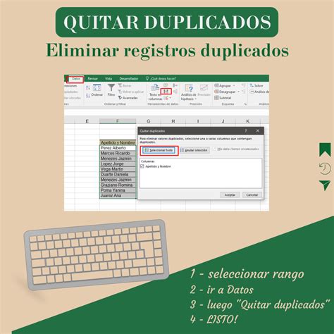 👉excel Quitar Datos Duplicados Excel El Profe De Excel