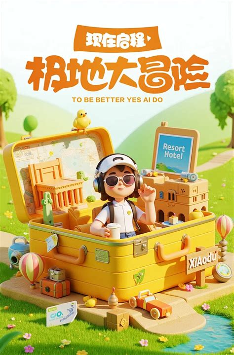 【sd】flux直出旅行箱运营创意 大模型：f1基础 Lora：一元 花瓣网