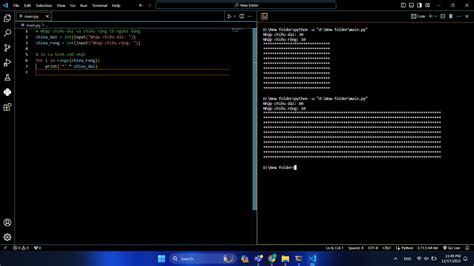sản phẩm công nghệ vẽ hình chữ nhật với python của học viên Đặng trần