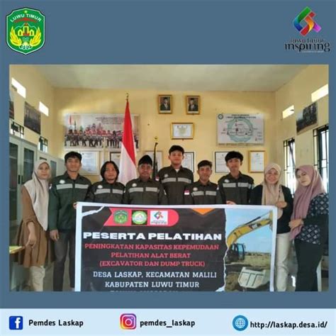 Pelatihan Peningkatan Kapasitas Kepemudaan Pelatihan Alat Berat Desa Laskap