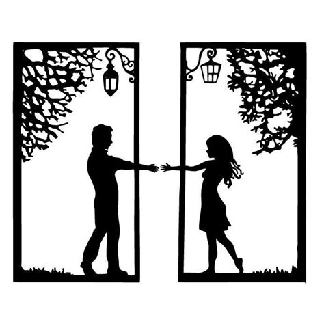 Couple Window Decal Dxf File Free Download