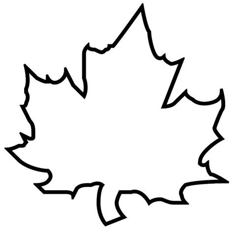 Кленовый лист Шаблон Картинка Кругозор Leaf Coloring Page Fall
