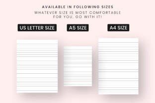 Lined Paper Printable Pdf Notes Template Graphic By SnapyBiz Creative Fabrica