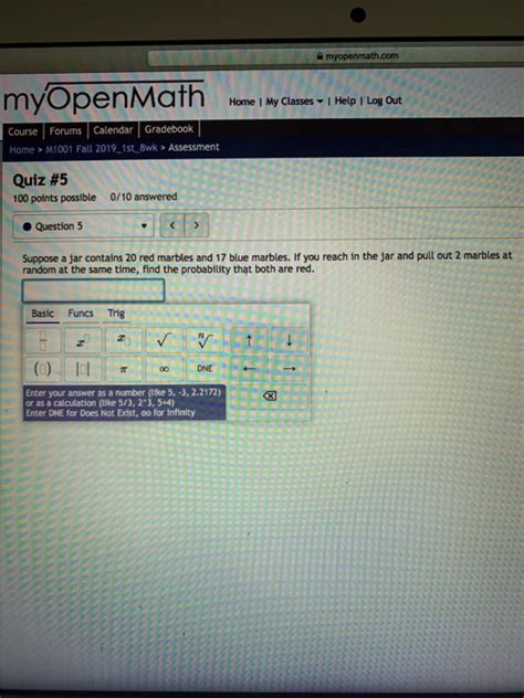 Solved Myopenmath Myopenmath Home My Classes I Help Chegg