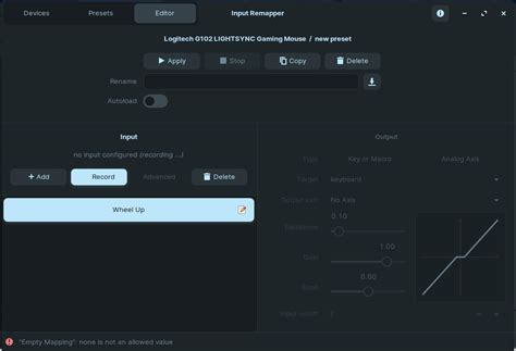 can t click the output area · issue 662 · sezanzeb input remapper · github