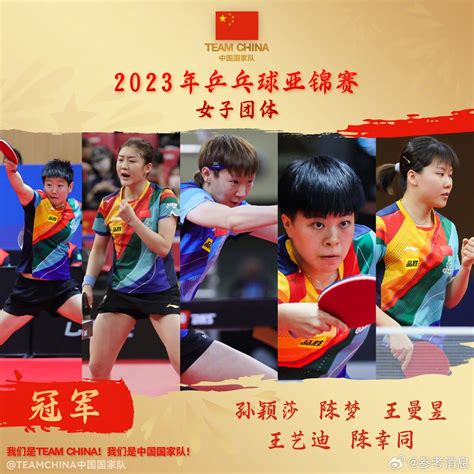 祝賀！國乒女團亞錦賽冠軍 新浪香港
