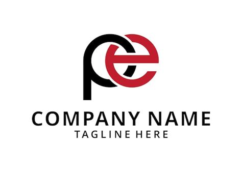 Premium Vector Initial Pe Letter Logo Design Vector Illustration Of