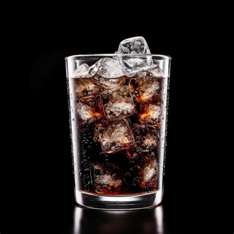 Premium Ai Image Fresh Cola Drink In Glass