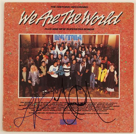 Lot Detail Michael Jackson And Lionel Richie Signed We Are The World