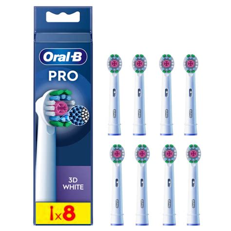 Braun Oral B Końcówki Do Szczoteczki Elektrycznej 3d White 8szt Eb18 8
