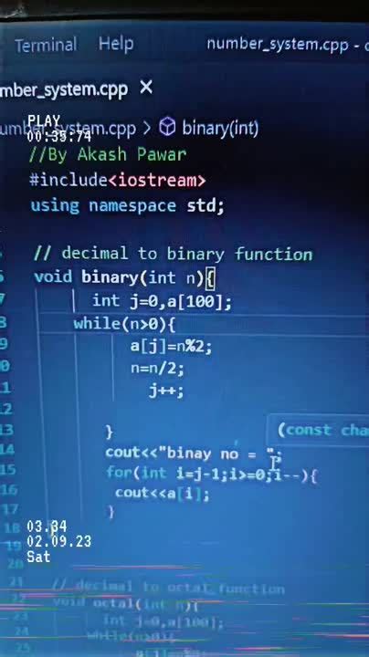 Akash Pawar On Linkedin C Programming Numberconversion Codingfun Learningbyexample Binary