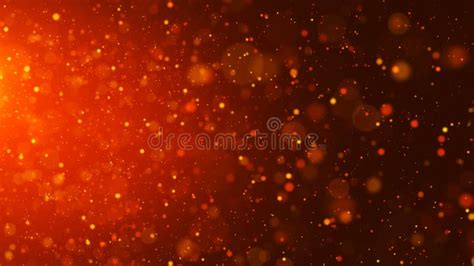 Colorful Background Of Bright Particles Flying Horizontally Dynamic Particles Float Chaotically
