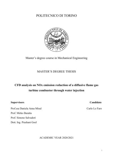Diffusive Flame Combustor Design Gas Turbine Combustor Design