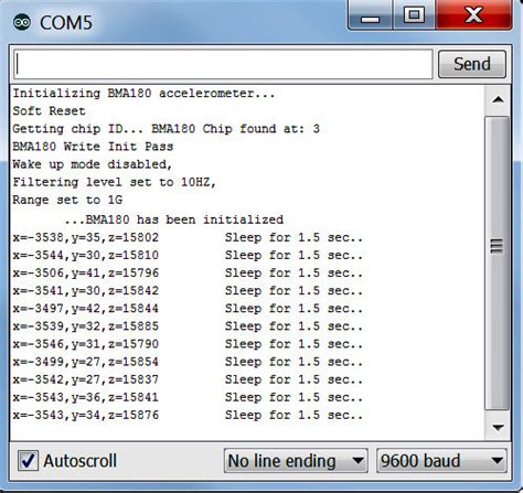 Using A Bma180 With An Arduino As A Tilt Sensor Underwater Arduino