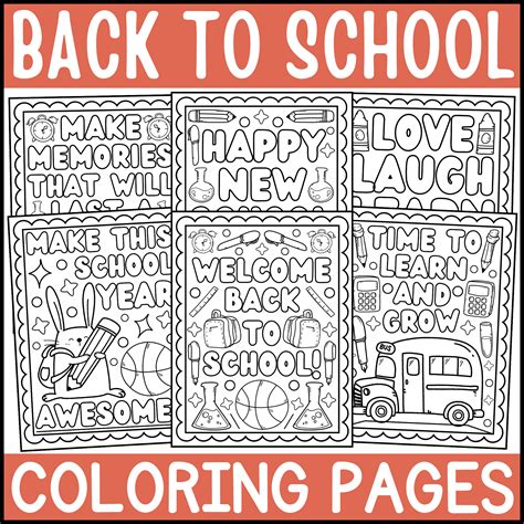 Empty Classroom Coloring Pages