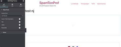 Ninja Form Not Rendering In Elementor Builder · Issue 14027