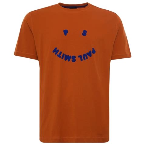 Paul Smith PS Happy Organic Cotton T Shirt Orange M R T