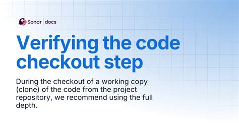 Verifying The Code Checkout Step Sonarqube Server 106 Sonar