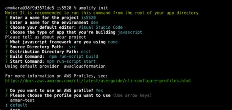 No Way To Pick Existing Iam User On Amplify Configure · Issue 5718