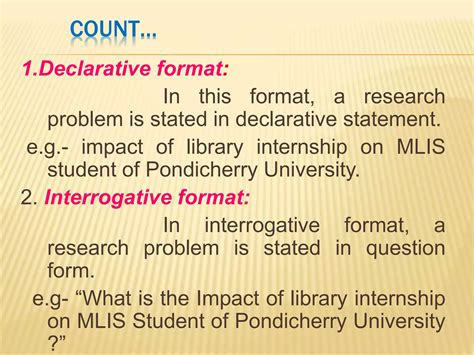 Research Problem Ppt