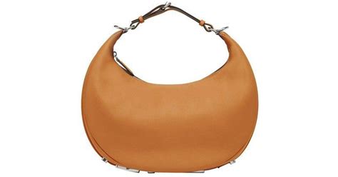 Fendi Graphy Hobo Bag In Brown Lyst