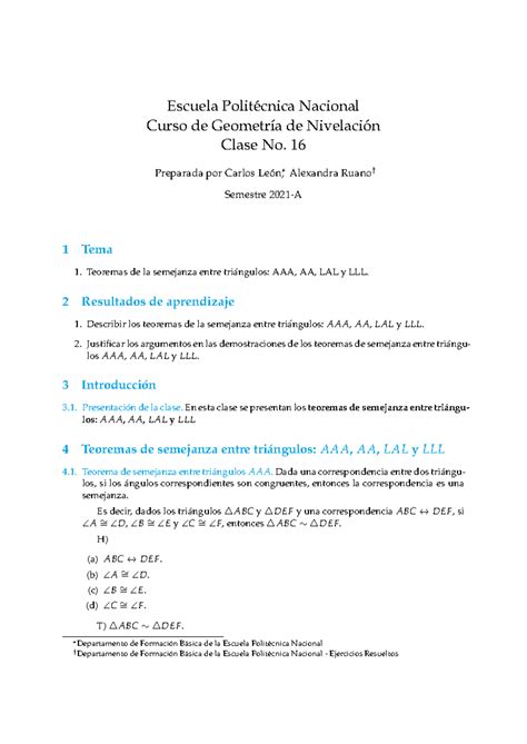 2021 05 19 Clase No 16 Geo N Escuela Polit Ecnica Nacional