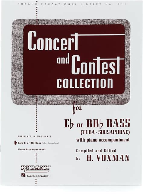 Hal Leonard Concert And Contest Collection Solo Bbb Tuba Reverb
