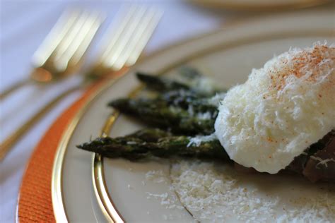 Prosciutto Wrapped Asparagus With Poached Eggs Laundry In Louboutins