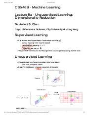 Lecture6a Handout Pdf 10 6 21 7 56 AM Lecture6a Slides CS5489