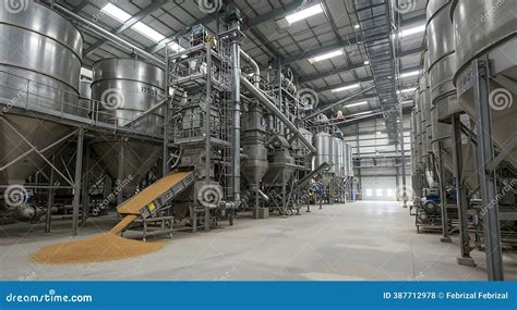 Grain Processing Plant Icon In The Frame Vector Illustration 67145256