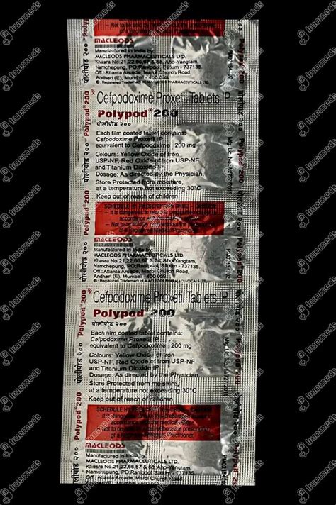 Polypod 200 Mg Tablet At ₹ 299strip Cefpodoxime Proxetil Capsules