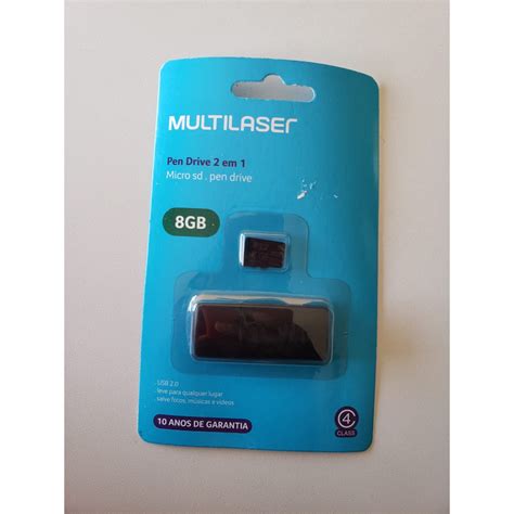 Mini Pen Drive Original Multilaser Gigas Shopee Brasil