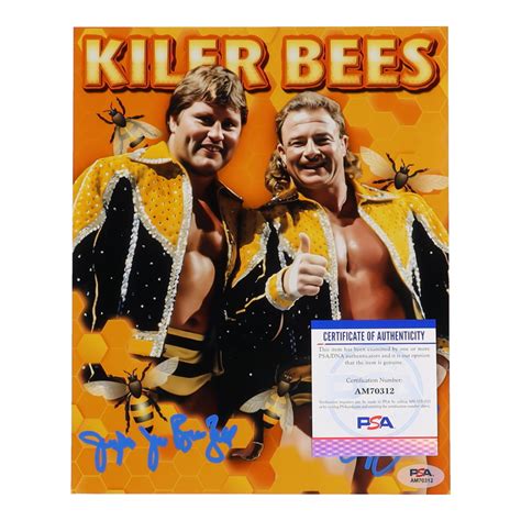 Brian Blair Jim Brunzell Signed Wwe X Photo Psa Pristine Auction