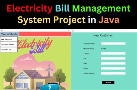 Electricity Bill Management System Project In Java Copyassignment
