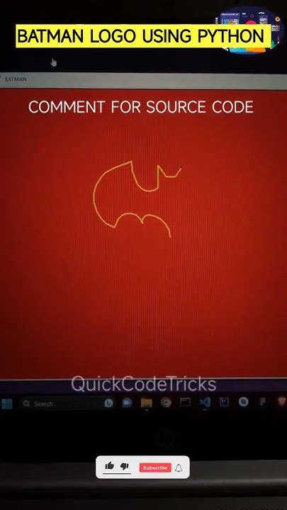 Batman Logo Using Python Shorts Python Youtube