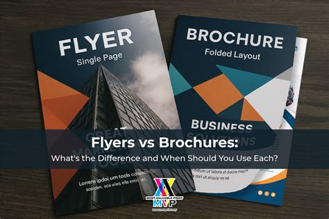 Flyers Vs Brochures Whats The Difference And When Should You Use Each Most Valuable Print