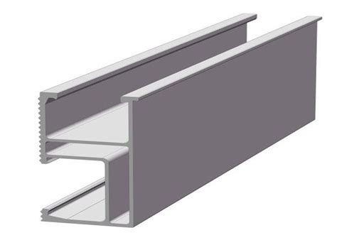 Extruded Aluminum Slotted Rail For Photovoltaic Module Mounting Systems Oem