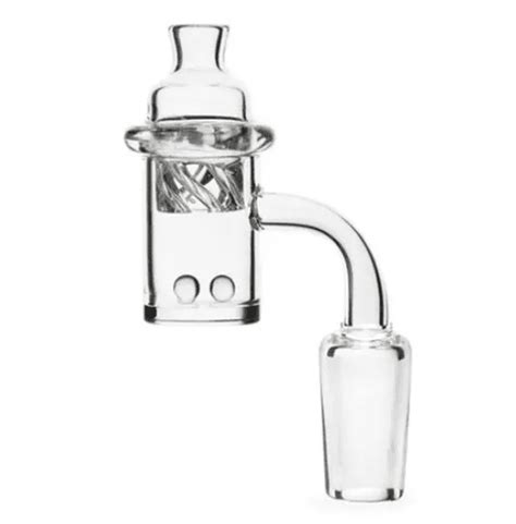 Quartz Banger Kit Terp Pearls Carb Cap Combo Clouded Rasta