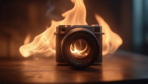 Premium Ai Image Flameablewithflatbackground Lighting Camera