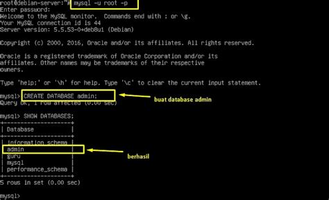 install dan konfigurasi database server debian 9 awonapa website dan blogging
