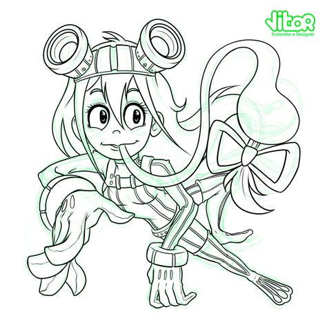 Asui Tsuyu Fanart On Behance Asui Tsuyu Fanart On Behance